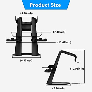 AMVR VR Stand,Headset Display Holder and Controller Mount Station for Quest,for Quest 2, Rift or Rift S Headset and Touch Controllers Black