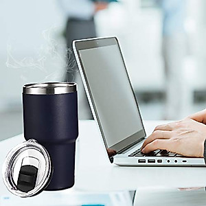 20 oz Replacement Rubber Lid Seals O Shaped Resealable Lid Gaskets for 10, 12, 16 and 20 Ounce Insulated Stainless Steel Tumblers (4 Pieces)