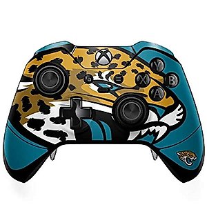 Skinit Decal Gaming Skin compatible with Xbox One Elite Controller - Officially Licensed NFL Jacksonville Jaguars Large Logo Design