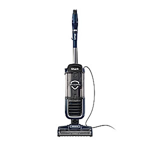 Shark NV151 Navigator Pro Complete Upright Vacuum with HEPA Filtration, Swivel Steering, Power Brush, Crevice Tool & Upholstery Tool, for Pet Hair & Multi-Surface Cleaning, Navy, 0.87 Qt. Dust Cup