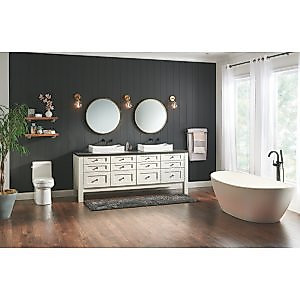 Delta Faucet Trinsic Floor-Mount Freestanding Tub Filler with Hand Held Shower, Chrome T4759-FL (Valve Not Included)