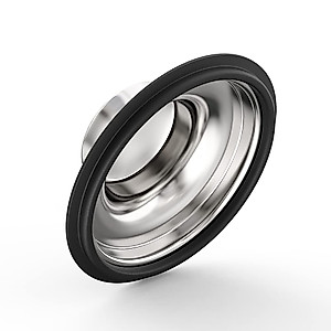 Kitchen Sink Stopper, 3-1/2 inch Universal Sink Plug Cover for Garbage Disposal Flange Drain - Stainless Steel Polished