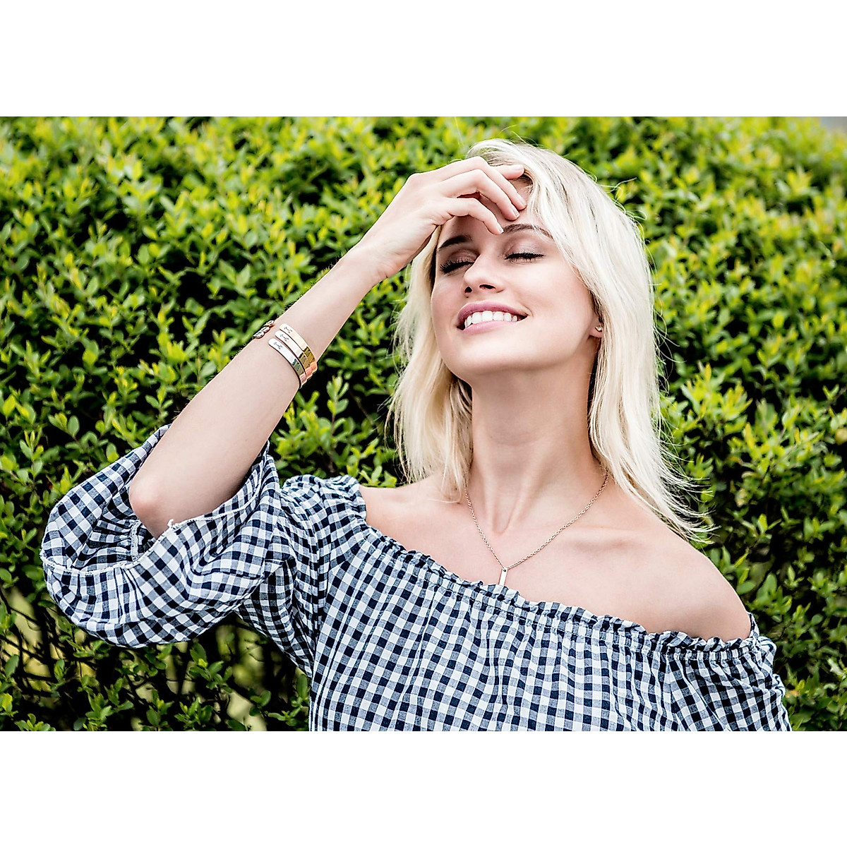 JoycuFF Friendship Bracelets for Best Friends Inspirational Bangle Quotes Saying Engraved Stainless Steel Jewellery White