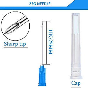 10 Pack 5ml Plastic Syringe with Needle, Syringe for Liquid, Oral, Scientific Labs, Measurement, Dispensing, Feeding Pets, Oil or Glue Applicator, Individually Wrapped (5 ML)