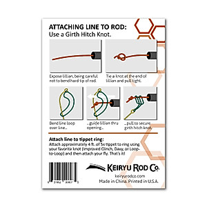 Keiryu Rod Co. New - Kevlar Furled Tapered Line for Keiryu and Tenkara, 4.0 Meters / 13.1 ft.