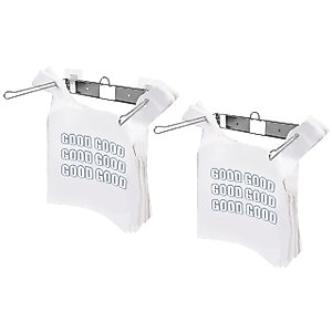 2 Pack T-Shirt Bag Rack，Store Bagging Stand，T-Shirt Bags Holder Wall Mount Plastic Grocery Bag Holder/Dispenser, Plastic Bag Holder for T Shirt Bags, Hanging Bag Holder for Supermarket,Farmers Market