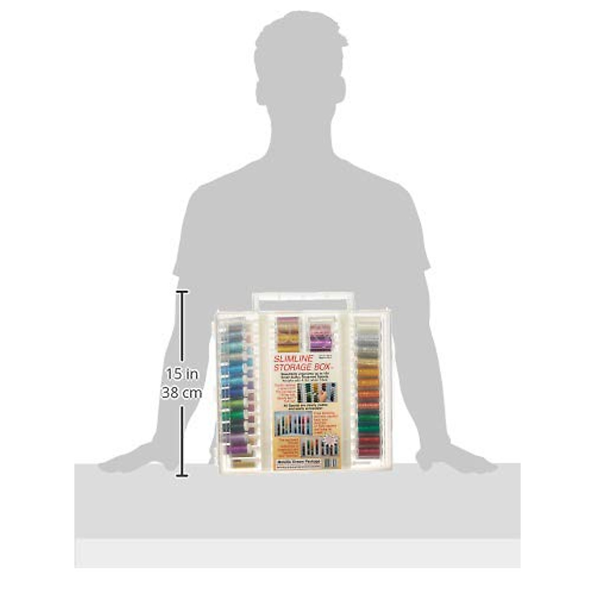 Sulky Metallics Slimline Dream Assortment Storage Box, Metallic