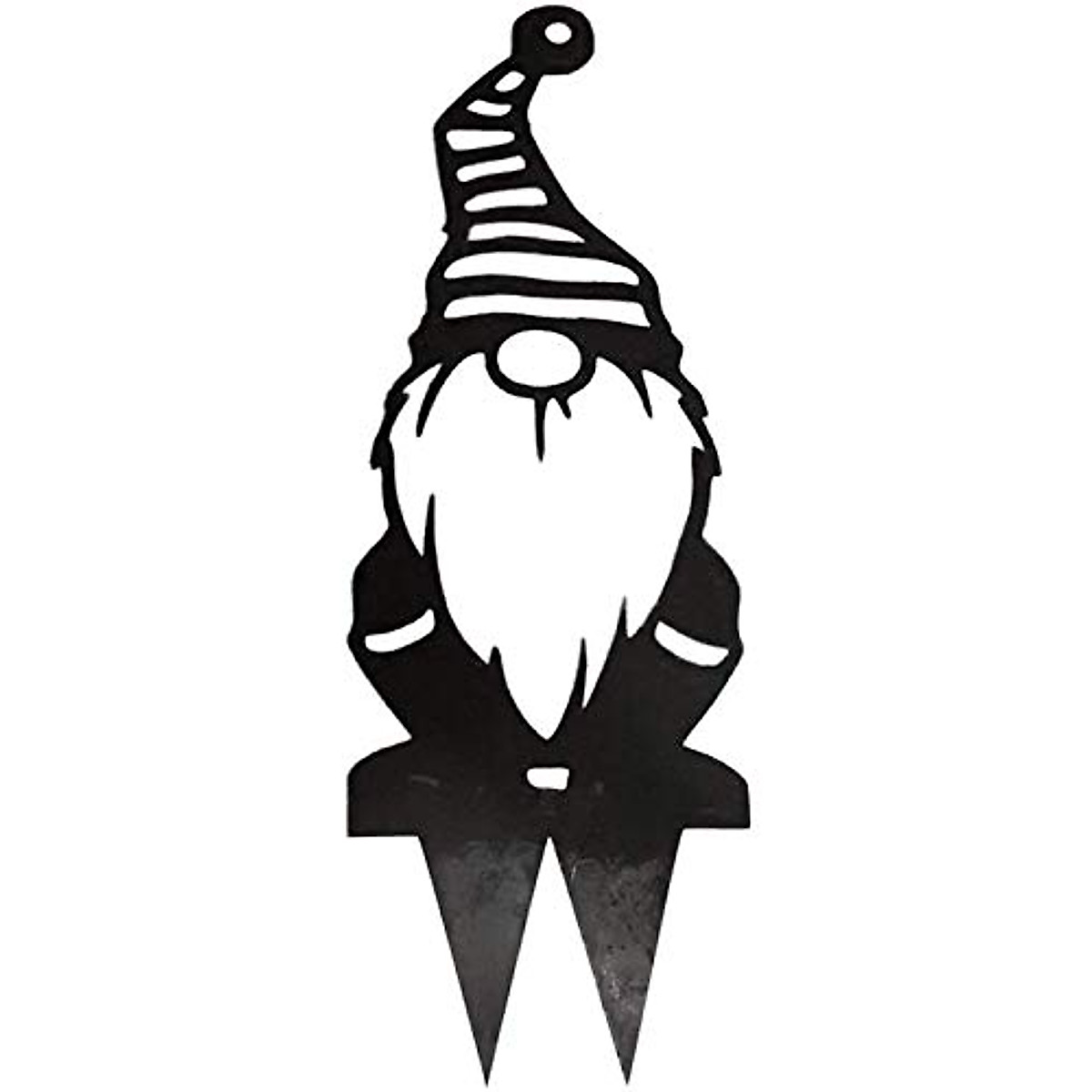 4PCS Steel Gnomes Decoration, Cute Hollowed Out Steel Garden Gnomes Statue, Art Dwarf Decor Branch Ornaments for Home Garden Yard Patio Outdoor Decoration