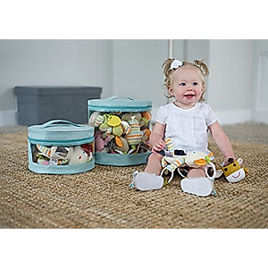 Jj Cole Clear Storage Bin Set Slate