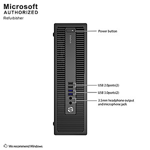 HP EliteDesk 800 G1 SFF Intel Core i7-4770 3.40Ghz 16GB RAM 240GB SSD and 3TB HDD Win 10 Pro (Renewed)