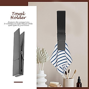 ABOOFAN Jumbo Wood Clothespin Towel Holders Giant Clothes Clip Hooks Wall Mounted Towel Clip Clothes Pins Hooks for Wedding Farmhouse Bathroom Laundry Room