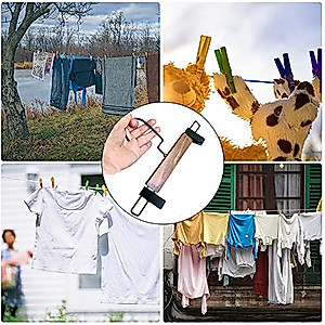 5Pcs Wooden Clips Boots Hangers Double Adjustable Boot Holders for Tall Boots Hanging Clips, Boot Organizer, Socks Bags Hanging Clips Portable Travel Clips Hangers, Walnut Pants Hangers