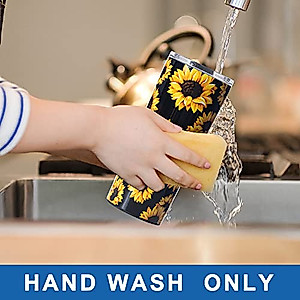 BBoelia Sunflower Gifts For Women Tumbler Birthday Cups Gifts For Mom Insulated Gifts For couples Boyfriend Wife Personalized Coffee Mug Unique 20 oz