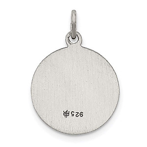Sterling Silver Antiqued Saint Luke Medal QQC5698