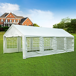 YITAHOME 13' x 26' Heavy Duty Gazebo Outdoor Party Wedding Tent Carport Shelter (13 x 26 ft)