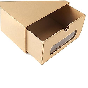 Cabilock Foldable Drawer Type Thickened Paper Easy Install Sturdy Tear-resistant Shoe Storage Case for High Heels