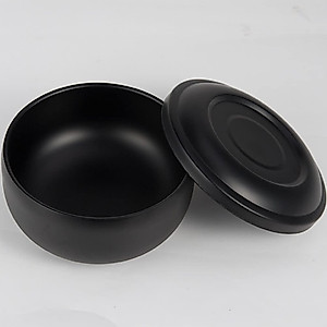 Beaupretty Stainless Steel Shaving Soap Bowl Shaving Mug for Shave Cream Soap Shaving Cup with Lid