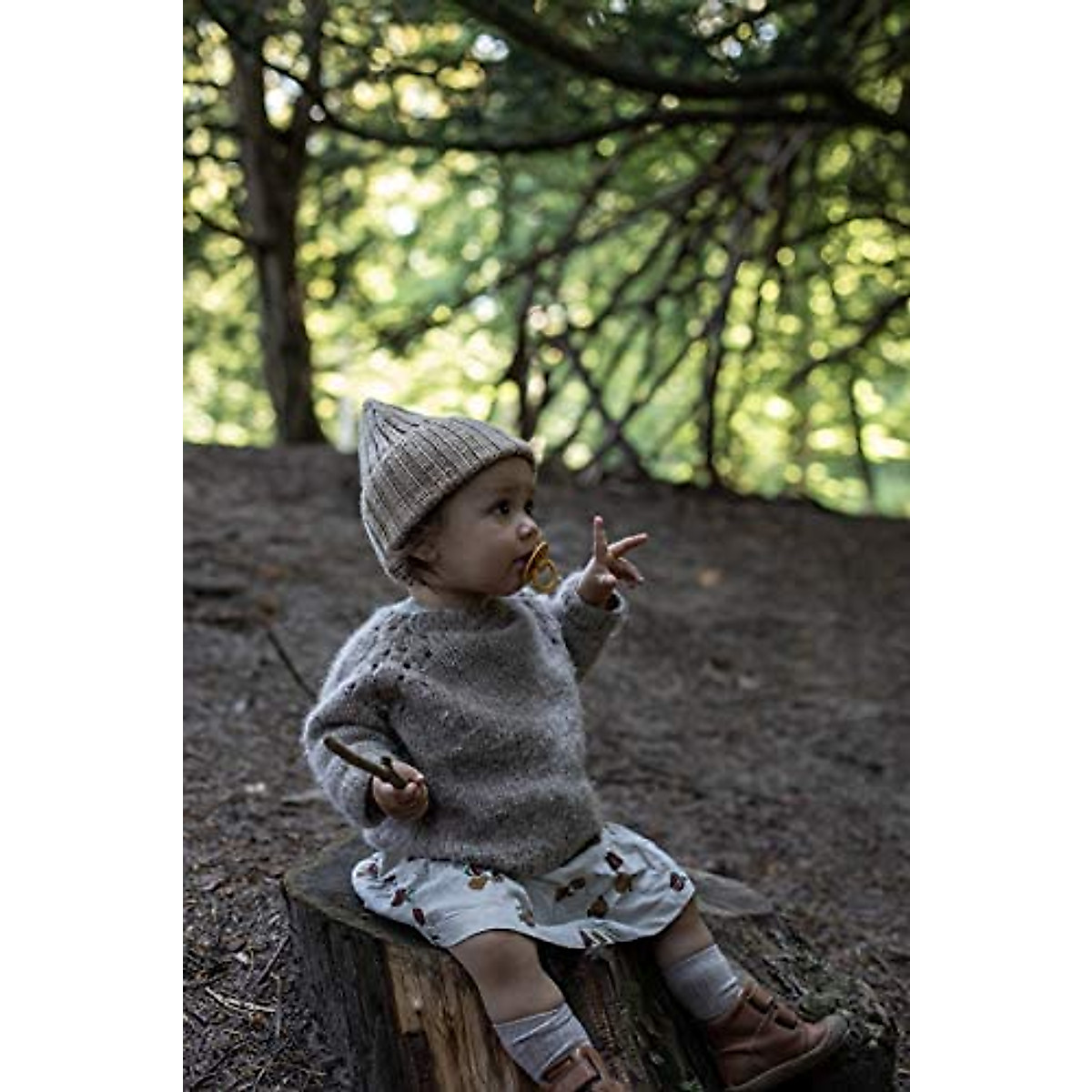 BIBS Pacifiers | Natural Rubber Baby Pacifier | Set of 2 BPA-Free Soothers | Made in Denmark | Smoke | Size 6-18 Months