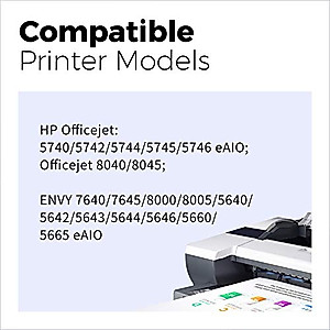 MYCARTRIDGE 62XL Black Remanufactured Ink Cartridge Replacement for HP 62 62XL (2-Pack) Use with OfficeJet 5740 8040 5741 Envy 7640 5660 5540 7645 OfficeJet 200 250