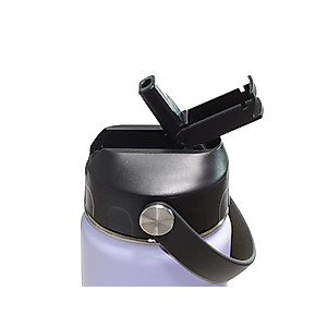 Yerbam 24oz Sports Flask Insulated Water Bottle One-Touch Open Chug Lid & Covered Straw Lid Wide Mouth Direct Drink Paracord Strap Dishwasher Safe Leakproof Sweat-Free BPA-Free (Light Periwinkle)