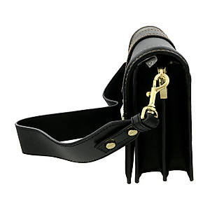 Versace Jeans Couture Black Black Buckle Crossbody Bag for Womens