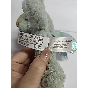 Apricot Lamb Baby Dragon Dinosaur Soft Rattle Toy, Plush Stuffed Animal for Newborn Soft Hand Grip Shaker Over 0 Months (Dragon, 6 Inches)