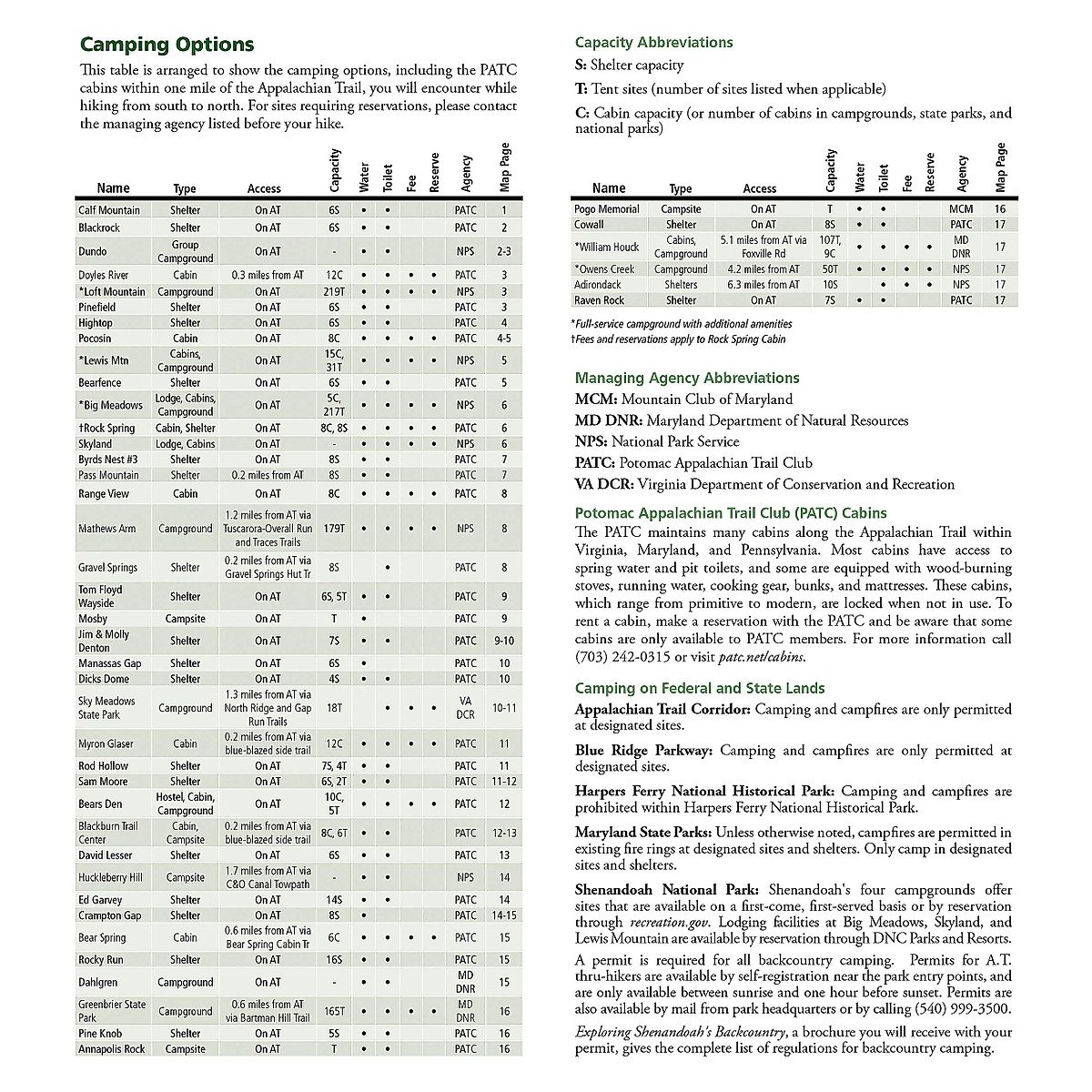 Appalachian Trail: Calf Mountain to Raven Rock Map [Virginia, West Virginia, Maryland] (National Geographic Topographic Map Guide, 1505)