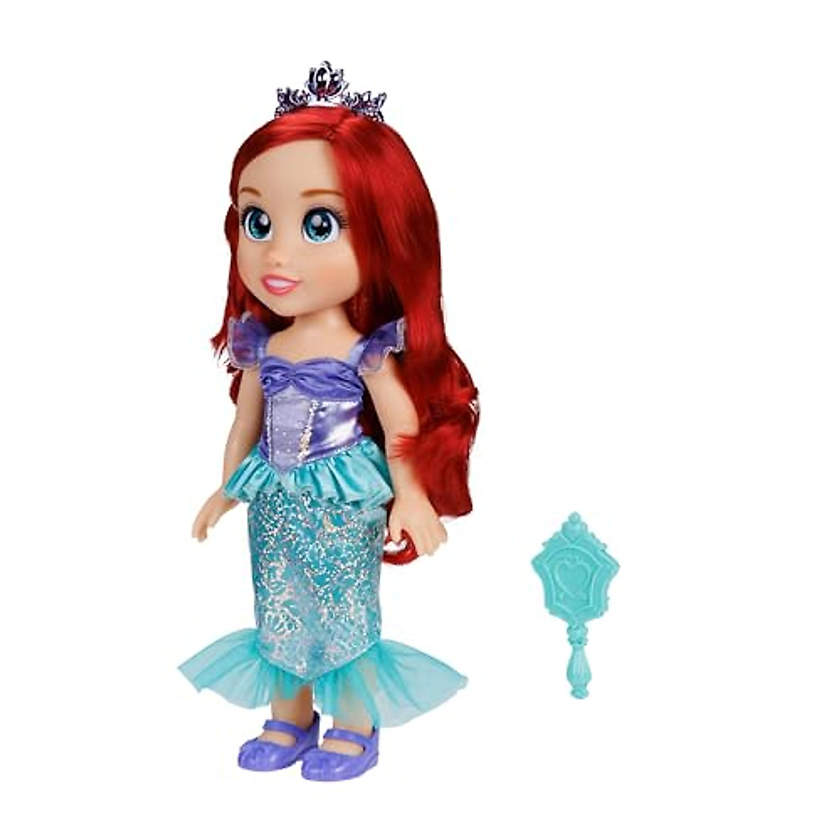 Disney Princess My Friend Ariel Doll 14 inch Tall includes Removable Outfit, Tiara, Shoes & Brush