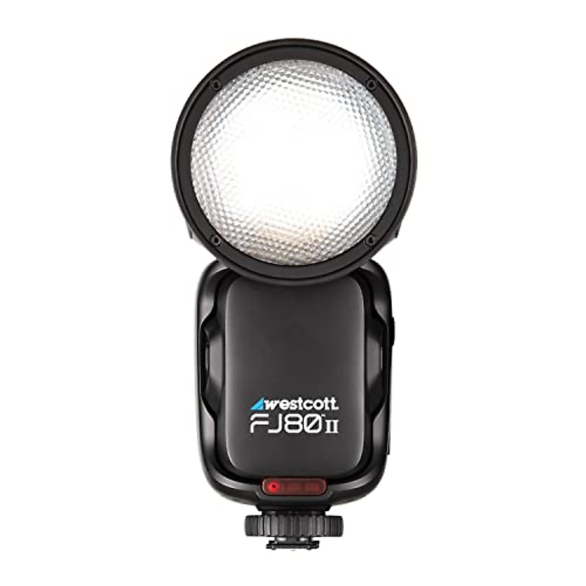 Westcott FJ80 II S Touchscreen 80Ws Speedlight with Sony Camera Mount Bundle with Lithium Polymer Battery, Photography Backdrop Boards, and Extreme PRO 200MB/s 64 GB SDXC UHS-I Memory Card (4 Items)