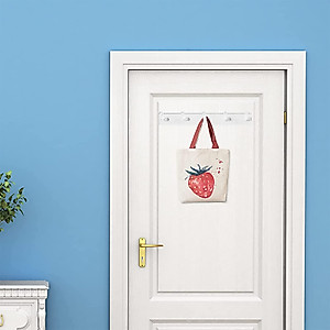 1 Pcs Acrylic Wall Mounted Necklaces Organizer with 6 Hooks Clear Adhesive Jewelry Wall Mount Hanging Hooks for Necklaces Bracelets Rings Chains