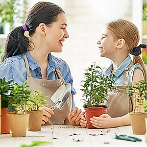 Delxo 100 Pcs 4 Inch Plants Nursery Pots Reusable Plant Seeding Nursery Pot Waterproof Plastic Pots Seed Starting Pots