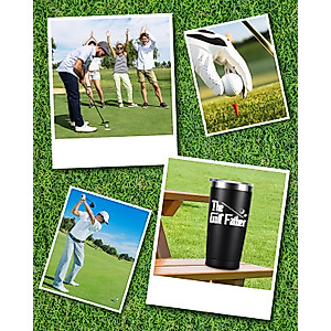 SMITWORLD Golf Gifts for Dad, Golf Gifts for Men, Funny Golf Gifts, Golf Gifts for Men Golfers, Father's Day Gifts, 20oz Tumbler, Black
