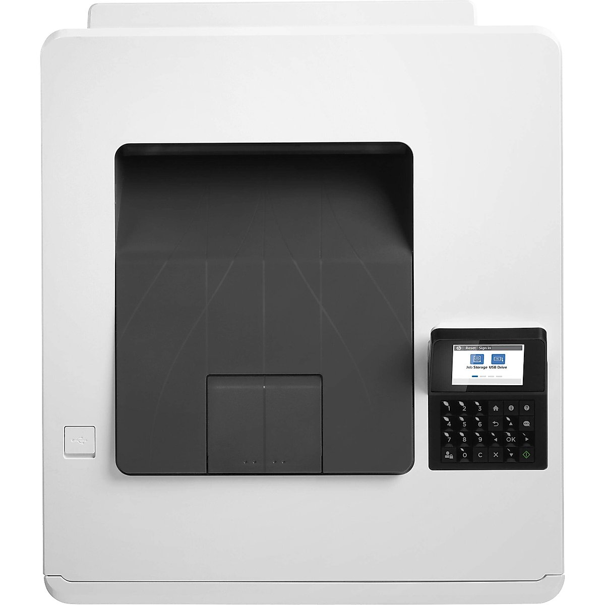 HP Laserjet Enterprise M455dnA Single-Function Wired Color Laser Printer for Home Office, White - Print only - 2.7" Touchscreen, 29 ppm, Automatic Duplex Printing, Ethernet, Cbmou External Webcam