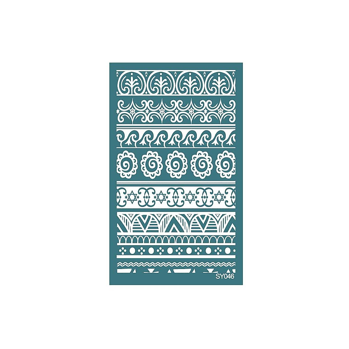 Silk Screen Stencils for Polymer Clay, Reusable Silkscreen Print Leaf Flower Polymer Clay Silkscreen Tool for Printing on Clay & Other Jewelry Clay Earrings Decoration