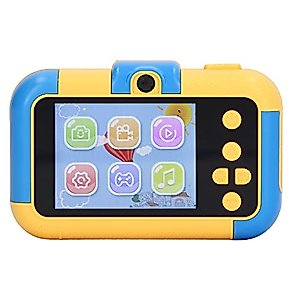 Kids Digital Camera, 40MP Childrens Toy Camera Support Video Recording, Digital Video Cameras for Toddler, Round LovelyGifts with Cartoon Photo Frame