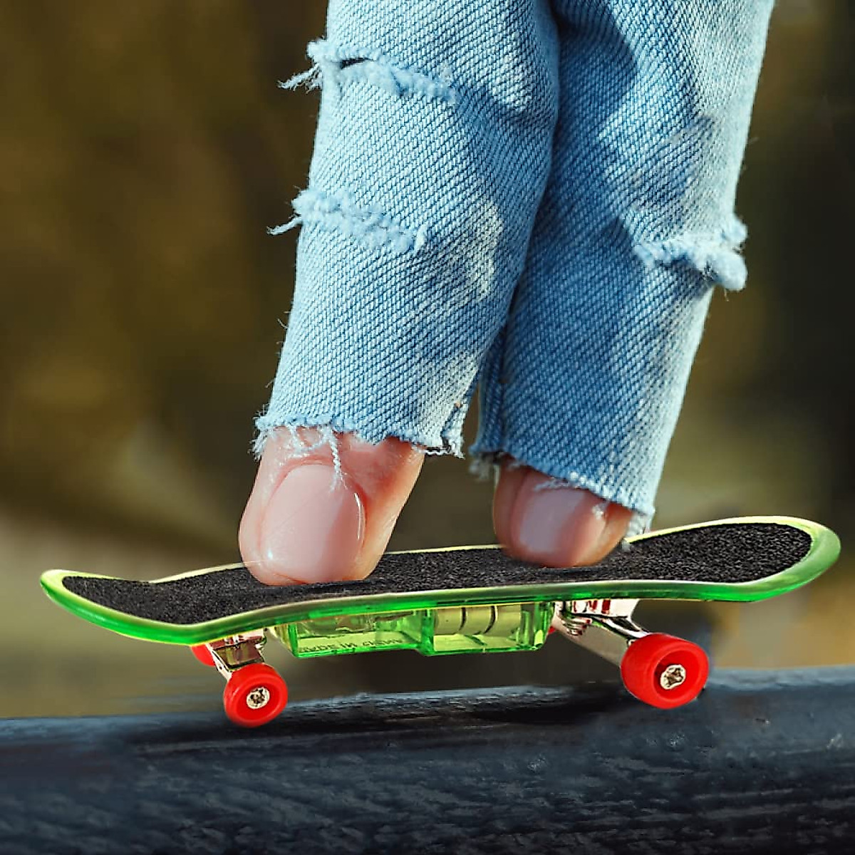 Beselley Mini Finger Skateboards for Kids Set of 25, Light up Mini Finger Toys LED Fingerboard Hand Skateboard for Creative Fingertips Movement Sports Finger Skater Valentine Gifts Party Favor