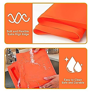 LEWORKUS 28" Griddle Mat Silicone for Blackstone, Silicone Griddle Cover Compatible with Blackstone, Blackstone Griddle Accessories, Heavy Duty Grill Cover for All Season Cooking Protective