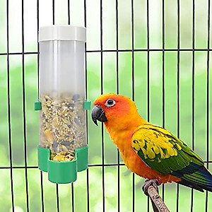 Bird Automatic Feeder Parrot Food and Water Dispenser Fountain Feeder for Bird Parrot Parakeet Conure Lovebird Cockatiel Finch Canary