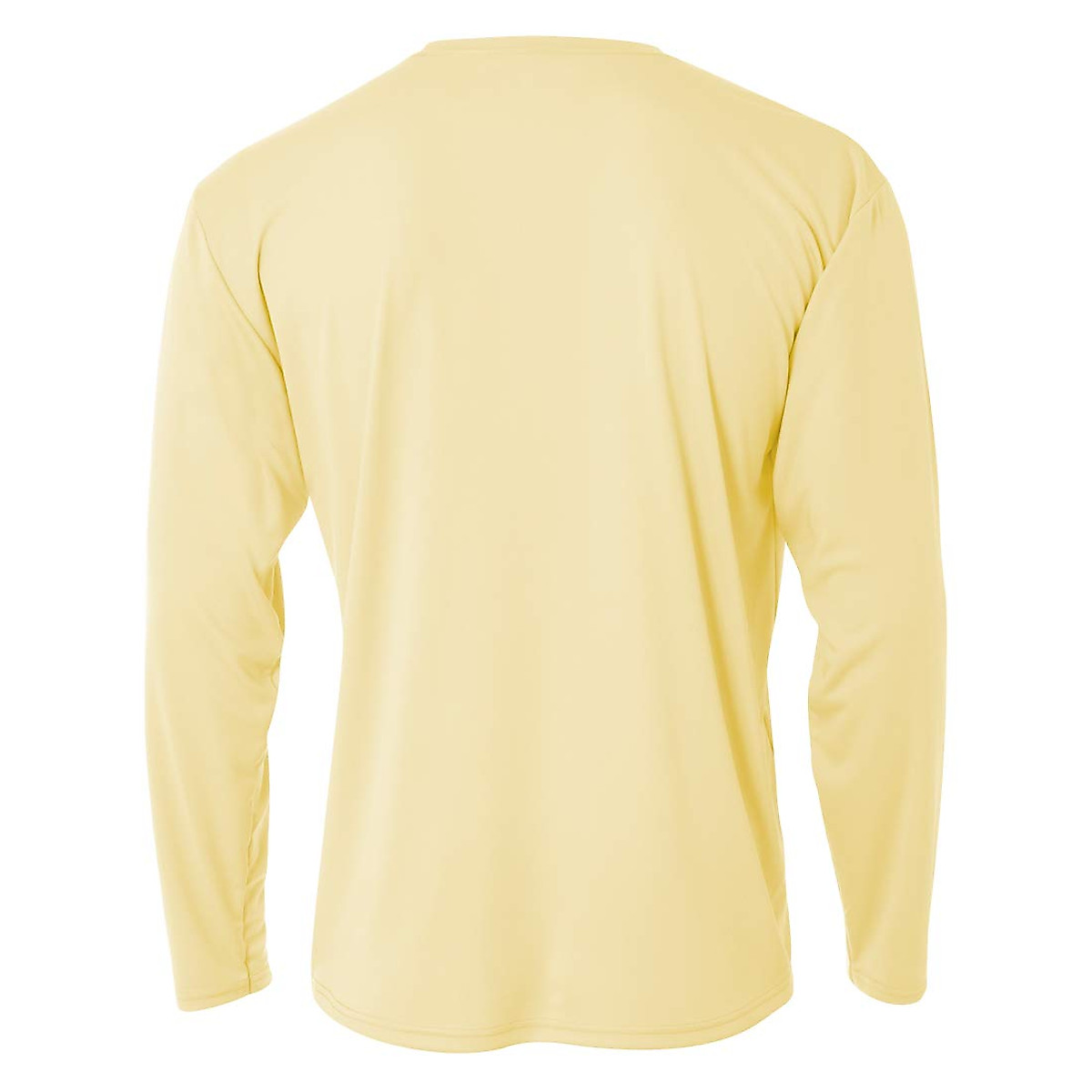 A4 Cooling Performance Long Sleeve T-Shirt (N3165) Light Yellow, L