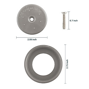 Phivan Pre-Rinse Spray Valve Repair Kit 1.15 GPM Spray Face Bumper and Screw Repair Part for All Commercial Sink Kitchen Faucet Dish Sprayer (Gray)