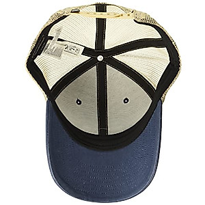 Quiksilver Men's Down The Hatch Snapback Trucker Hat, Midnight Navy, One Size