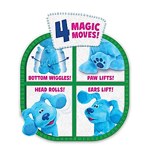 Blue’s Clues & You! Dance-Along 12-inch Blue Plush Stuffed Animal, Guitar Plays Music from the Show, Dog