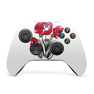 Head Case Designs Officially Licensed Mai Autumn Red Flowers Art Mix Vinyl Sticker Gaming Skin Decal Cover Compatible with Xbox Series X Console and Controller Bundle