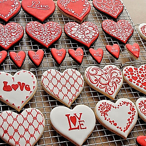 DEVIN0705 Stainless Steel Heart Sandwiches Cutter set,Heart Shapes Sandwich Cutters Cookie Cutters Vegetable cutters-Food Grade Cookie Cutter Mold for Kids Suitable for Cakes Sandwic