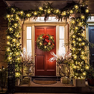 Pallerina C7 Christmas Lights, 25Ft C7 Clear Christmas String Lights with 27 C7 Warm White Bulbs, Vintage Christmas String Lights for Garden, Patio, Backyard, Cafe, Xmas Party, 5 Watt e12 Base