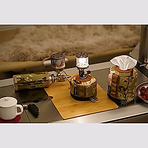 Segolike Portable Gas Tank Protective Case Fuel Cylinder Oxford Cloth Canister Storage Cover for Travel Accessories BBQ Picnic Hiking, Brown L