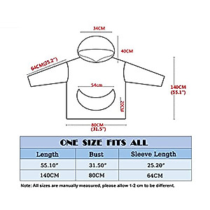 QFULFUN Lengthened Wearable Blankets Hoodie for Women Men,Oversized Blanket Sweatshirt with Giant Pocket,Warm and Cozy Hooded Blanket