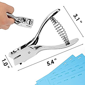 MROCO Hole Punch Slot Punch Badge Hole Punch for ID Cards,Hand Held,No Burrs Holes,One Slot Hole Puncher for ID Badges Hole Punch for Badge,Metal Hole Punch for ID Cards,Badge Holes,15mm x 3mm Hole