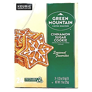Green Mountain K Cups Seasonal Variety Pack of 2 Flavors - Cinnamon Sugar Cookie and Maple Pecan - Pack of 48 K Cups - 24 K Cups Per Flavor - For Use of Keurig Coffee Makers