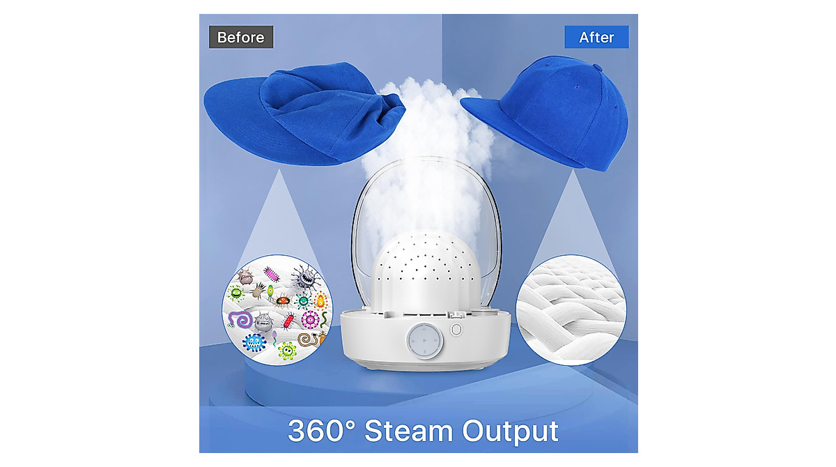 Automatic Cap Cleaner with Steam and Dryer - Clean & Refresh Your Hat